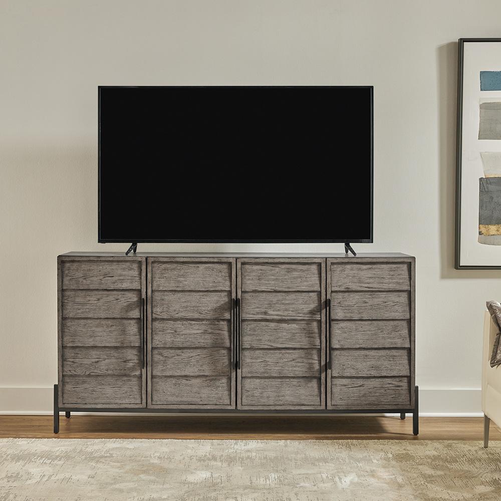 Liberty Furniture - Pelicans Buff 74 Inch Accent TV Console in Coastal ...