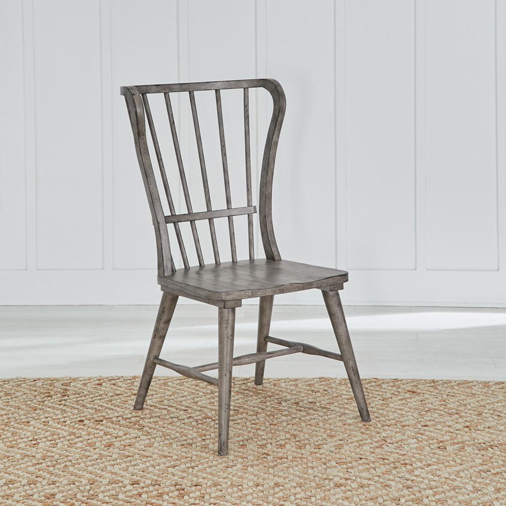Liberty Furniture - River Place Windsor Back Side Chair in Riverstone ...