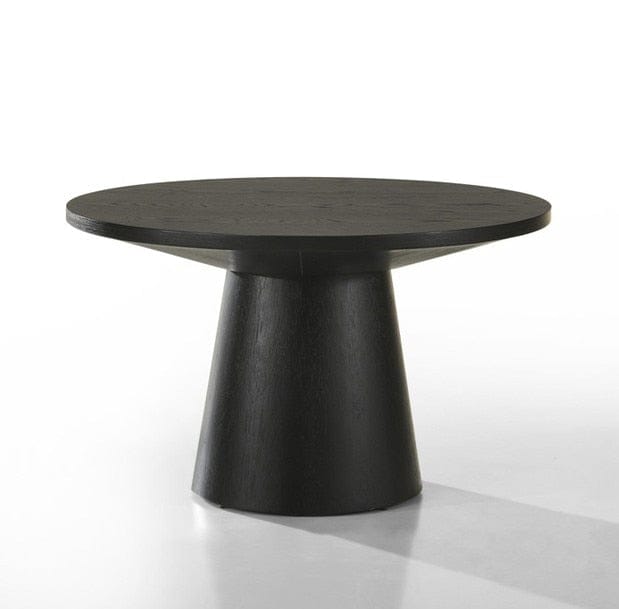 Lilola Home - Grantham Black 29"W Round Coffee Table with Pedestal Base ...