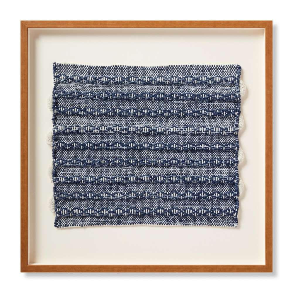 Loloi - Ramble Blue / Ivory 2'-4" X 2'-4" Wall Art ...