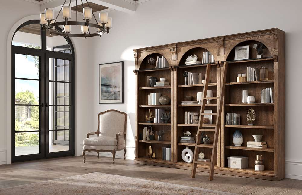 Martin Furniture - Stratton - Traditional 8' Tall Bookcase Wall With ...