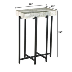 Martin Svensson Home - View Point Genuine Marble Top Accent Table - 37 ...