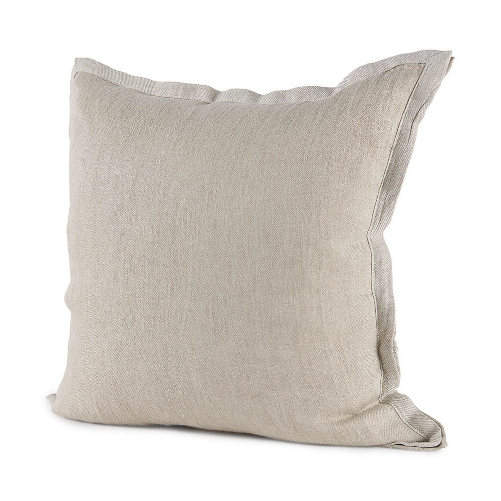 Mercana - Mae 20L x 20W Beige Fabric Decorative Pillow Cover - 69445 ...