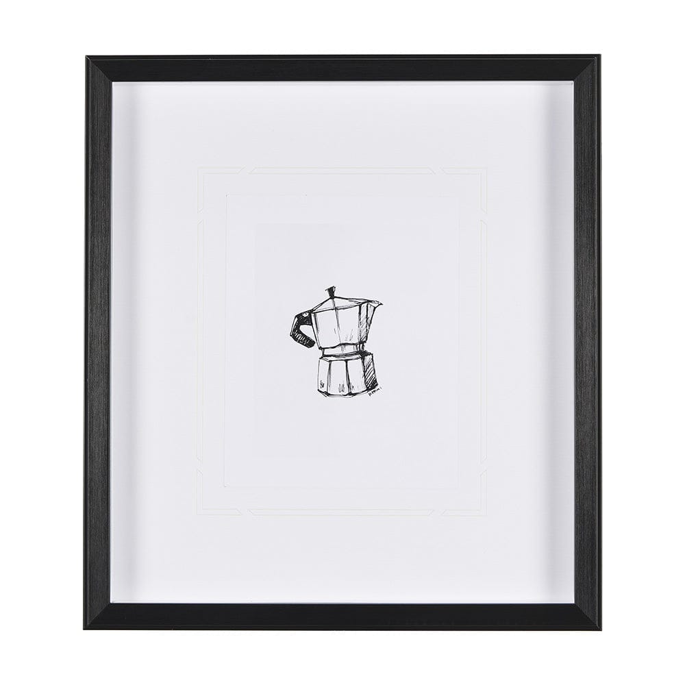 Mercana - Stove Top Espresso Maker by Simeng a Framed Art Print Matted ...