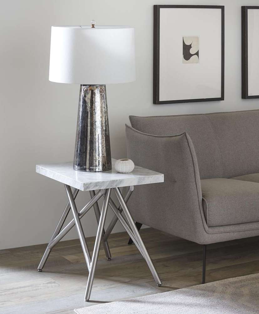 Modus Furniture - Coral End Table in Marble - 3N2522_CLOSEOUT – AFA Stores