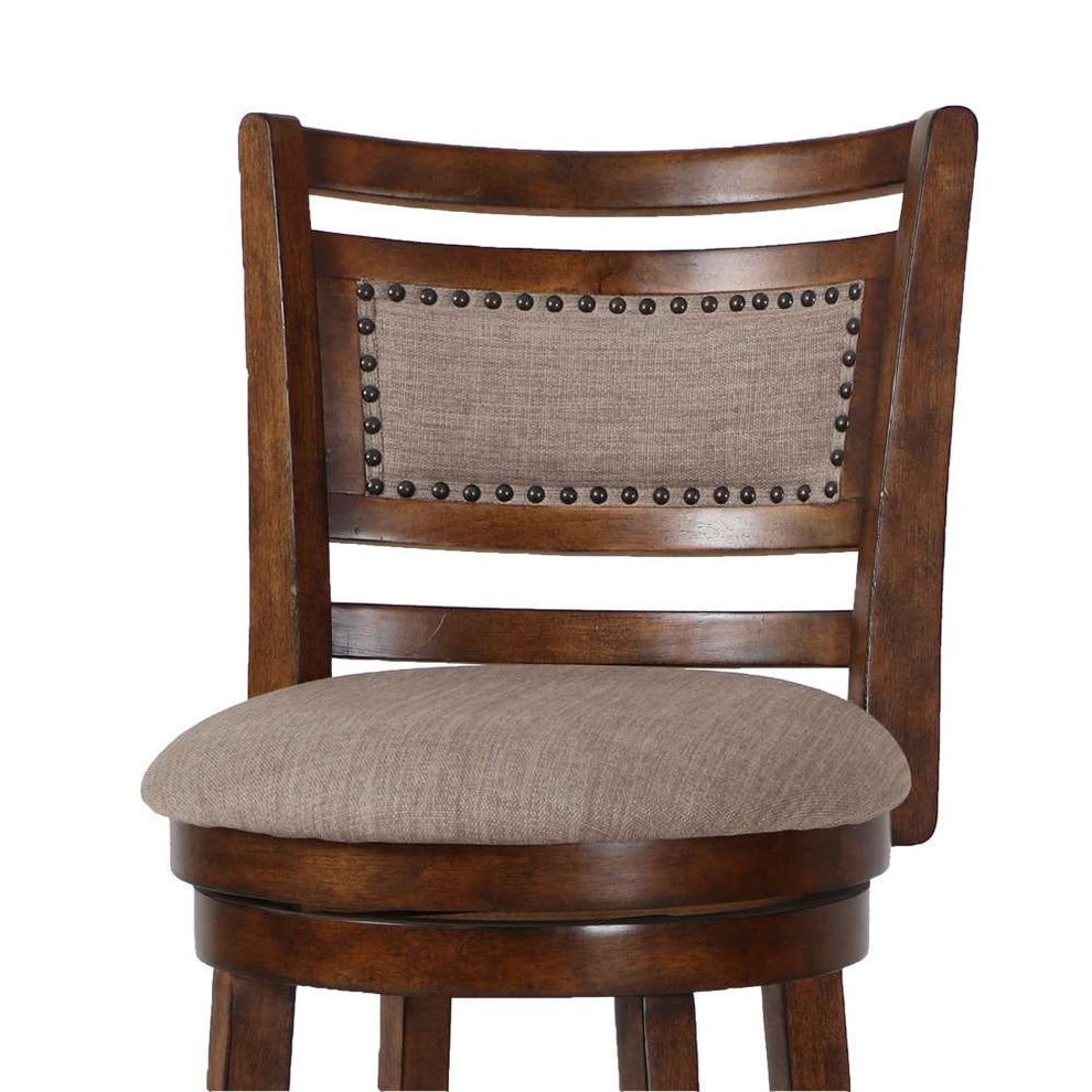 New Classic Furniture - Aberdeen 29" Bar Stool-Dk Brown With Fabric ...