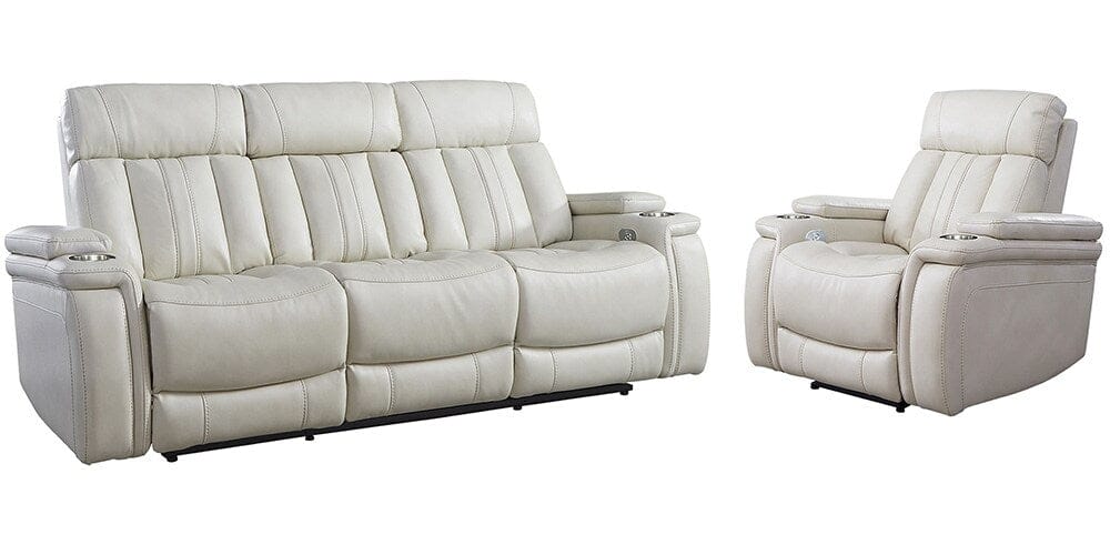 Parker House - Royce - Fantom Ivory Power Reclining Sofa and Recliner ...