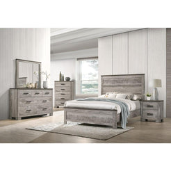 Picket House Furnishings - Adam Full Panel 5PC Bedroom Set in Gray - M ...