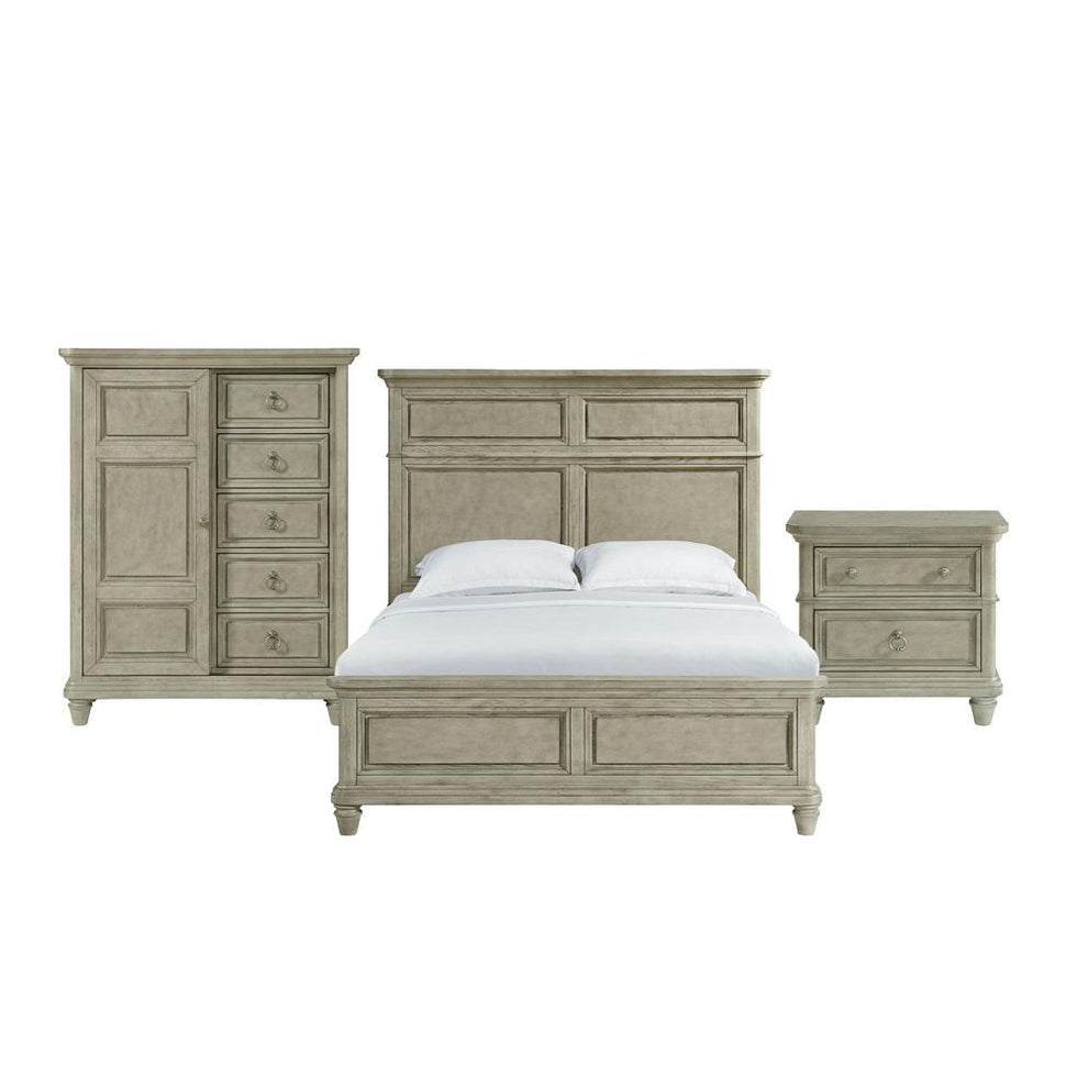 Picket House Furnishings - Emiko Queen Panel 3PC Bedroom Set with Door ...