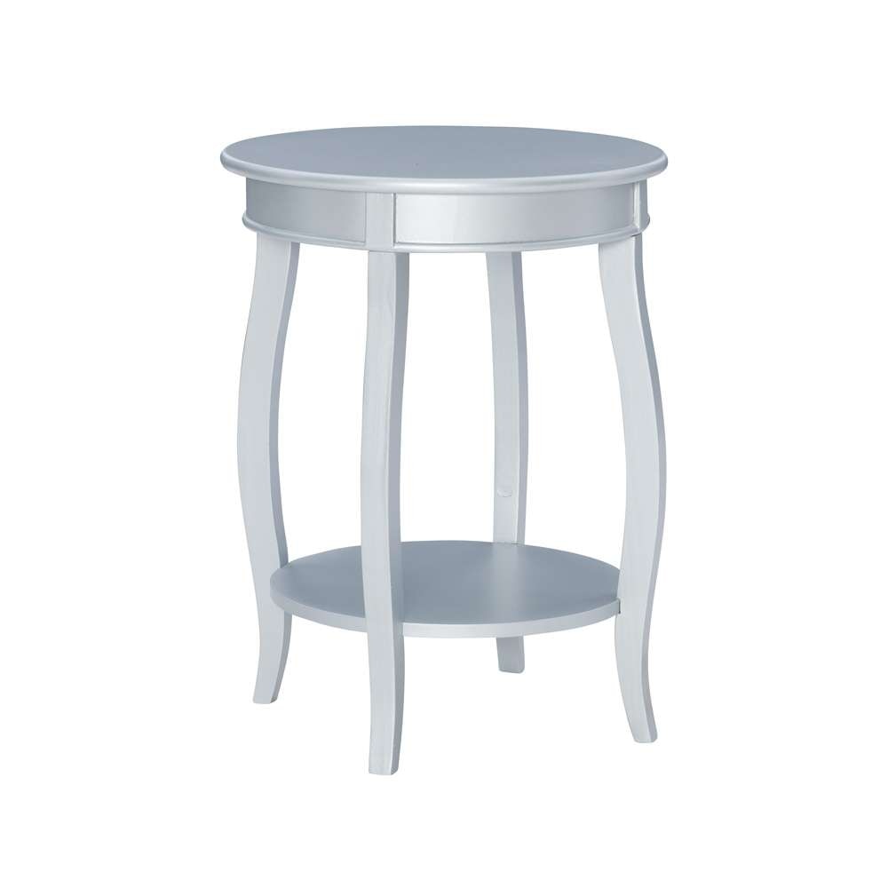 Powell Company - Silver Round Table With Shelf - 145-350 – AFA Stores