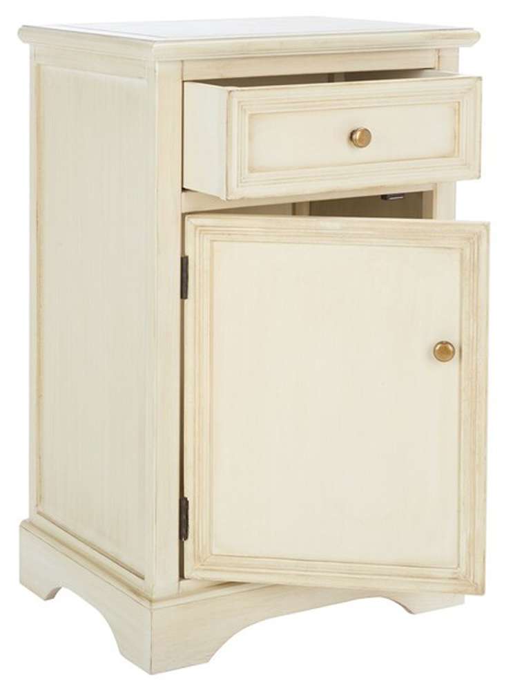 Safavieh - Jarome Night Stand W/Storage - Barley - AMH6627D – AFA Stores