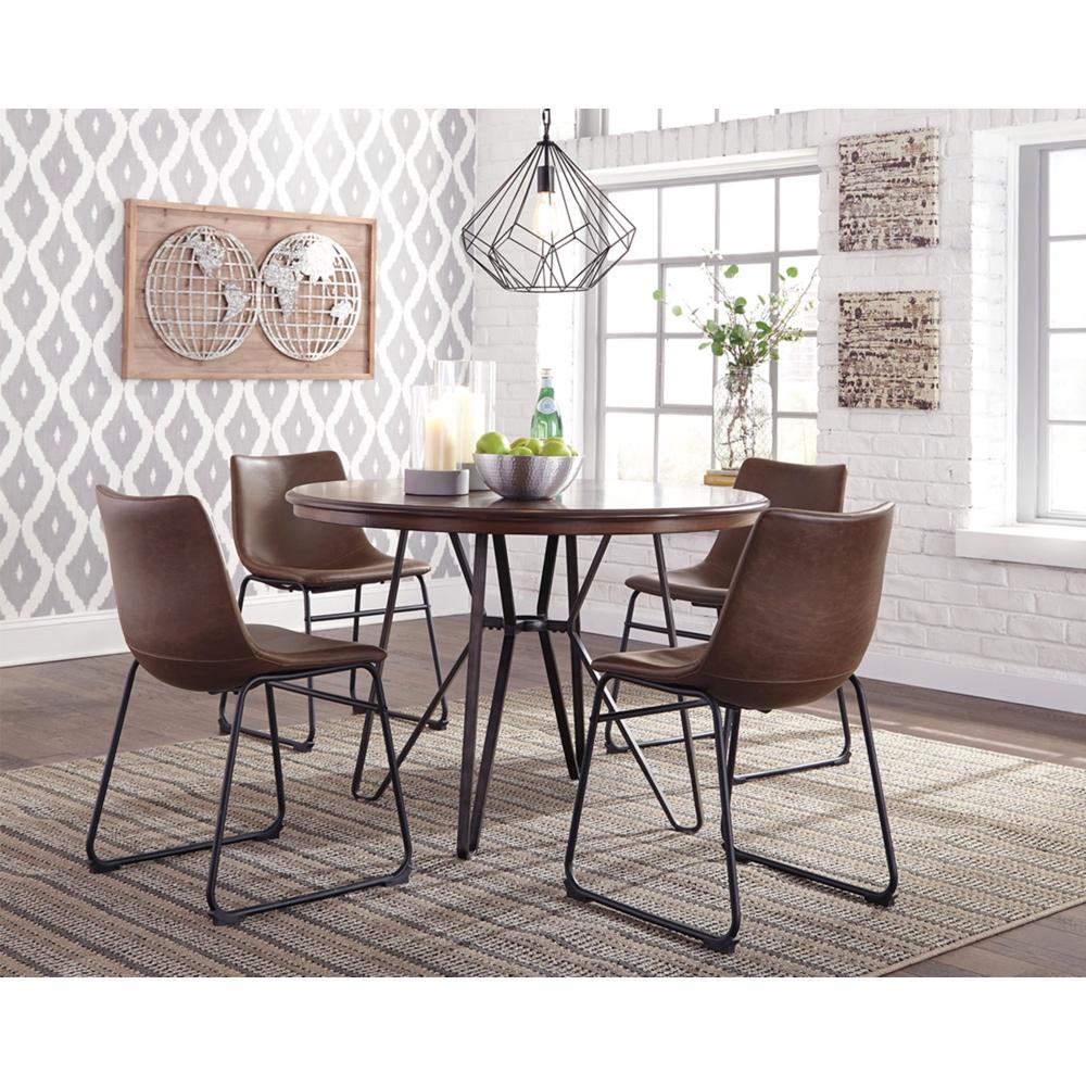Signature Design by Ashley - Centiar Dining Table And 4 Chairs in Two ...