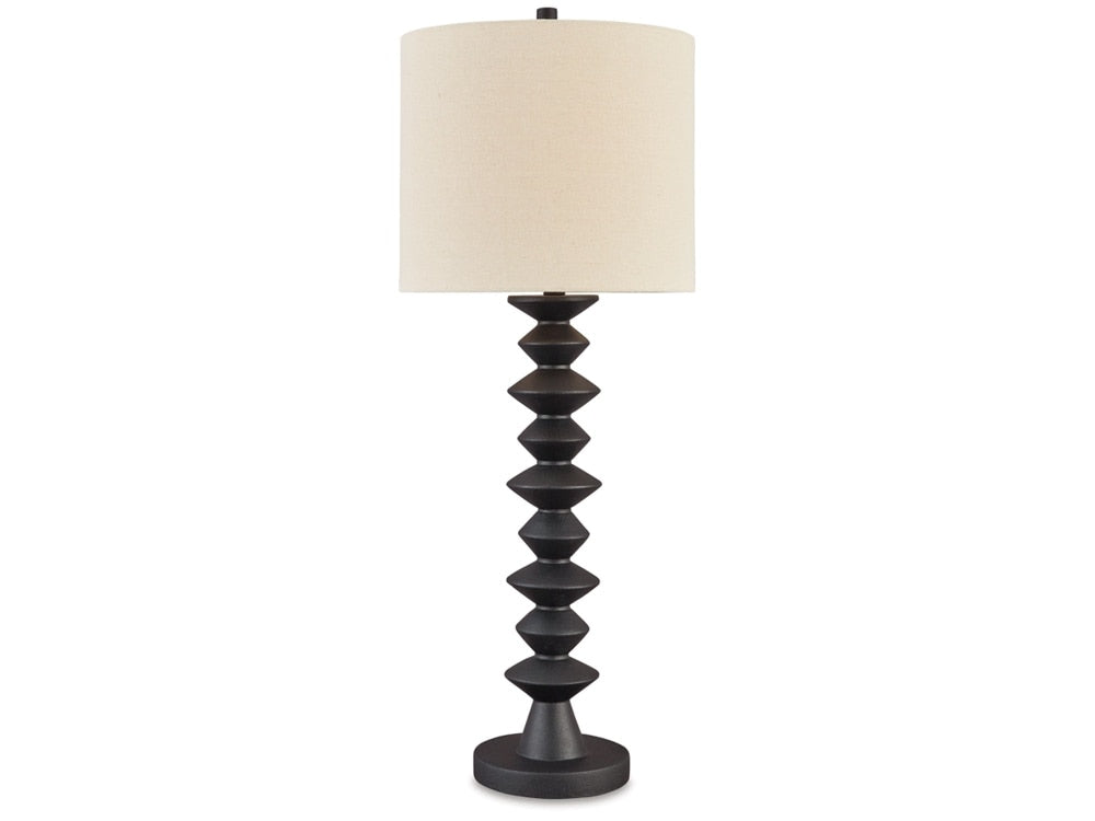 Signature Design by Ashley - Luanndon Poly Buffet Lamp in Black - L235 ...