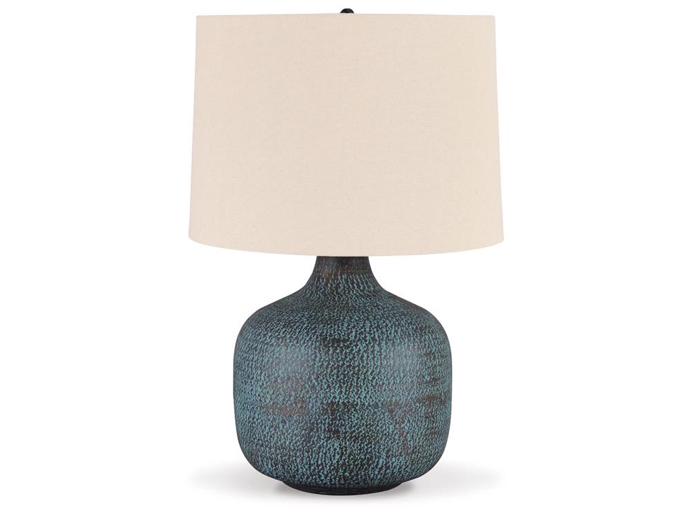 Signature Design by Ashley - Malthace Metal Table Lamp in Patina - L20 ...