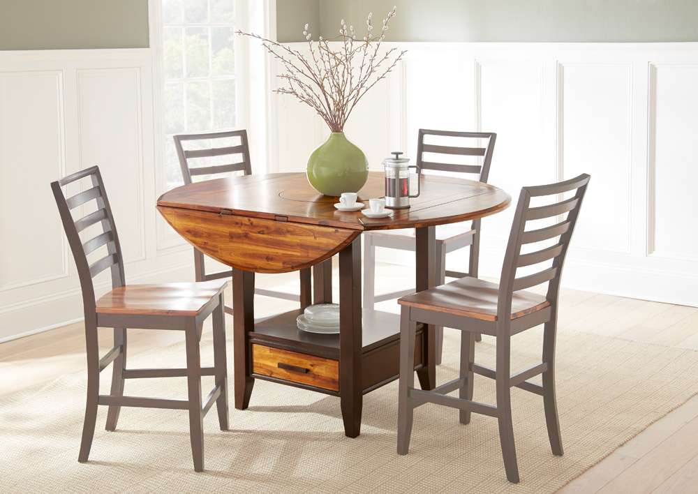 Steve Silver - Abaco Drop-Leaf Counter Table - AB200PTPB – AFA Stores