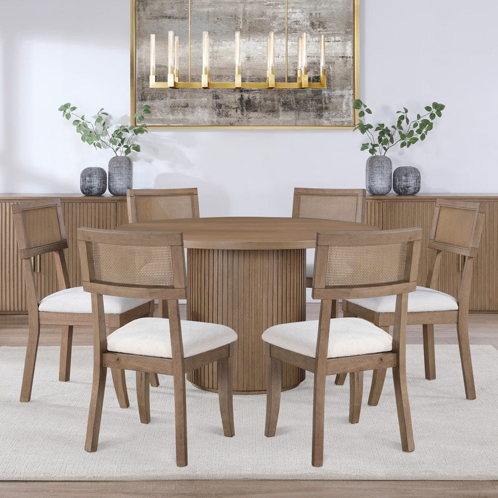 Steve Silver - Colvin Brown 7-Piece Dining Set - COL500N-7PC – AFA Stores