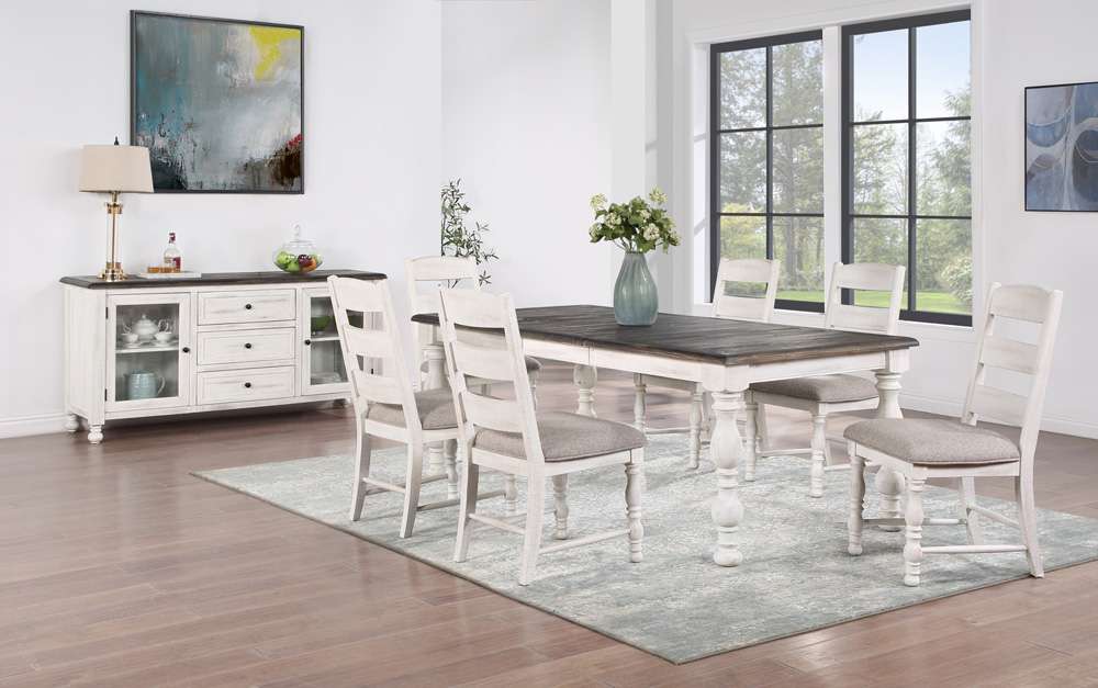 Steve Silver - Heston 7pc Dining Set - HN700-D7PC – AFA Stores