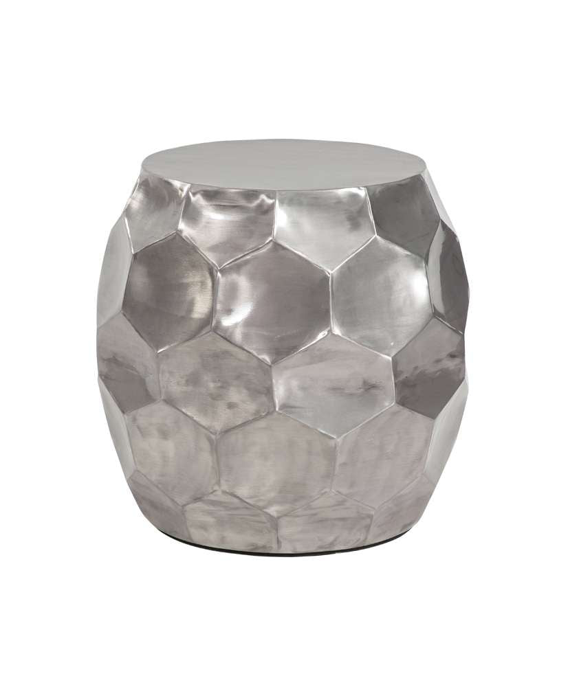 Steve Silver - Stomp Round End Table - Nickel - ST200EN – AFA Stores