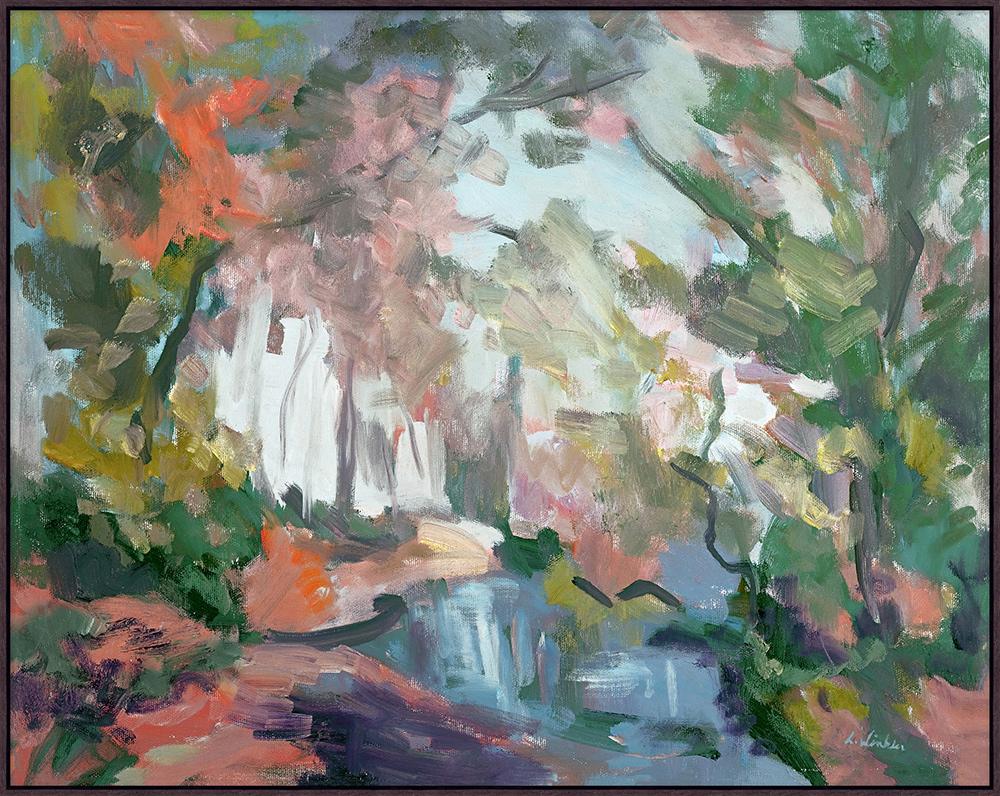 Wendover Art Group - Lush Brook, Floater Frame - Espresso - WLD2388 ...