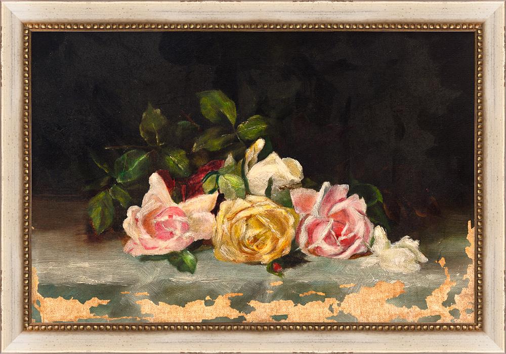 Wendover Art Group - Michelle Nussbaumer Roses, Distressed Ivory - WNU ...