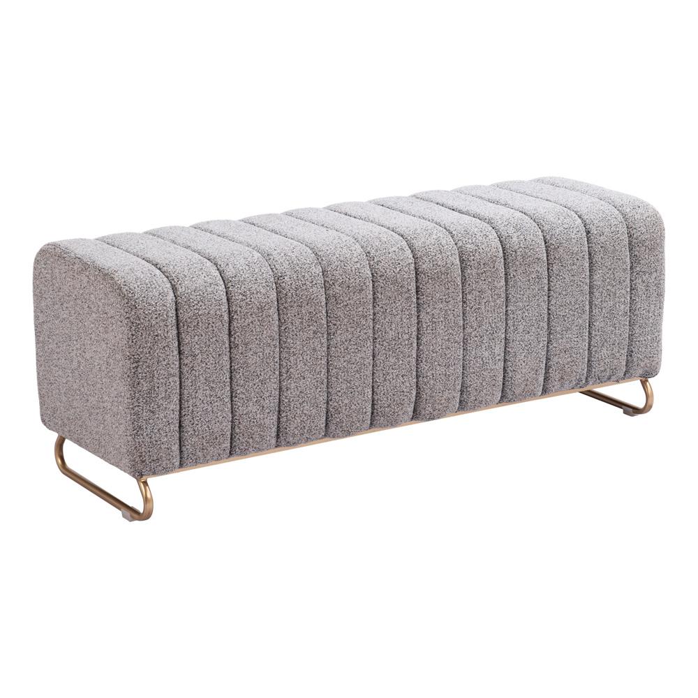 Zuo Modern - Pender Bench Stone Gray - 110080 – AFA Stores